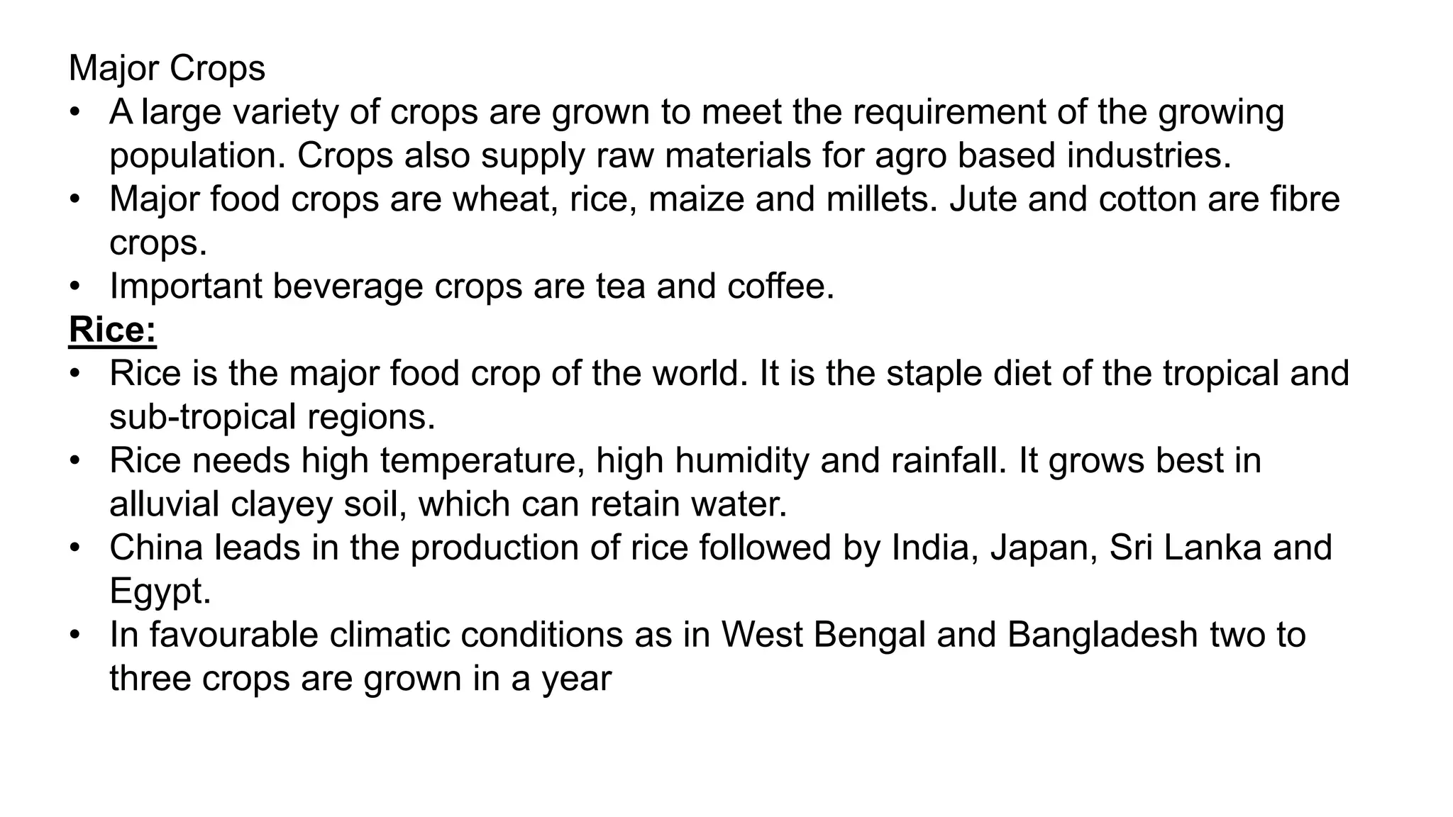 CBSE_ class 8 geography ch 4. agriculture | PDF