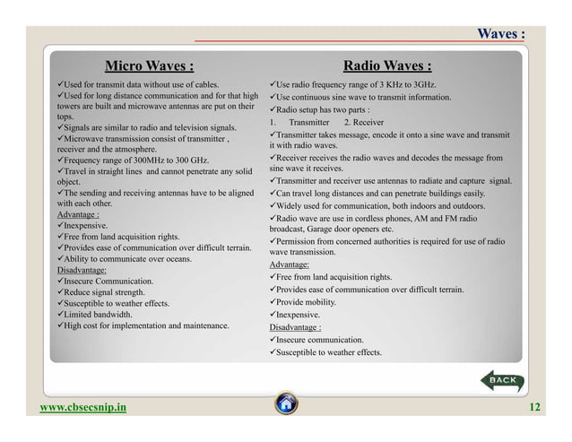 CBSE XII Communication And Network Concepts | PDF | Computer Networking ...