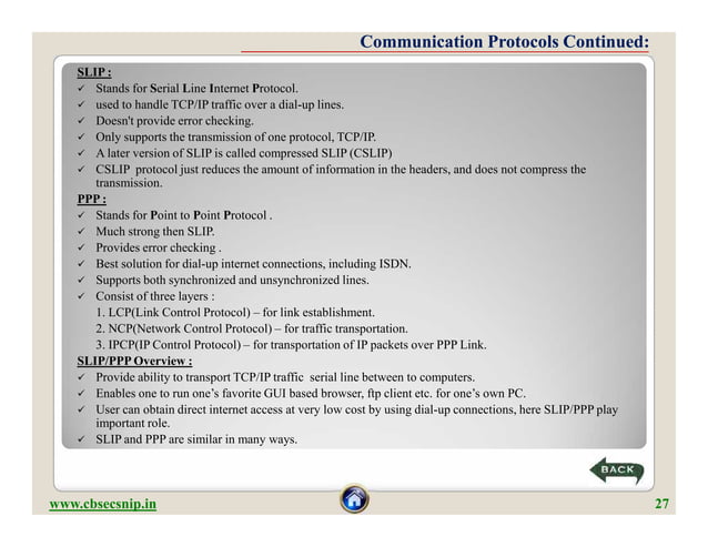 CBSE XII Communication And Network Concepts | PDF | Computer Networking ...