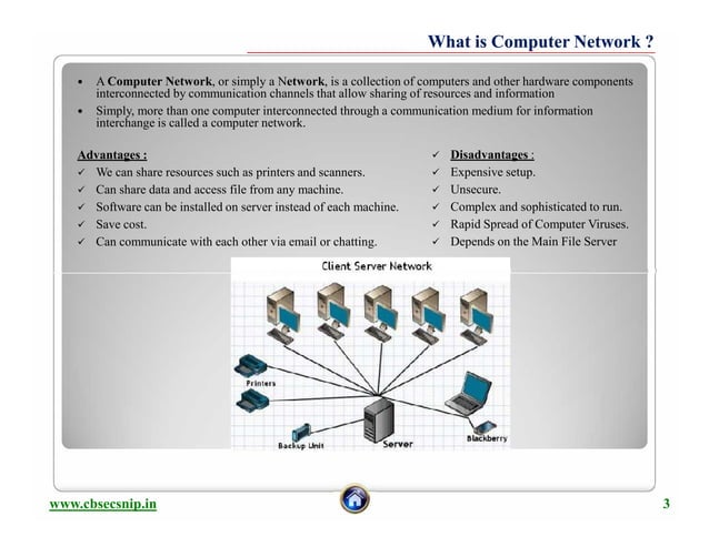 CBSE XII Communication And Network Concepts | PDF | Computer Networking ...