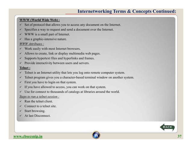 CBSE XII Communication And Network Concepts | PDF | Computer Networking | Computing