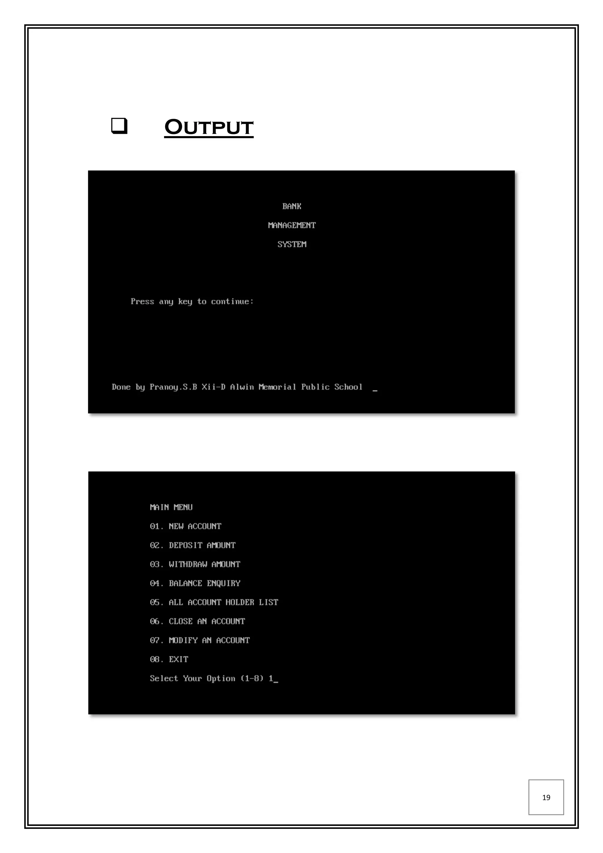 Cbse computer science (c++) class 12 board project bank managment system | PDF