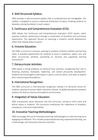 CBSE Curriculum Decoded What Makes It Unique and Effective | PDF