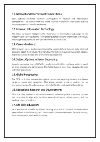 CBSE Curriculum Decoded What Makes It Unique and Effective | PDF