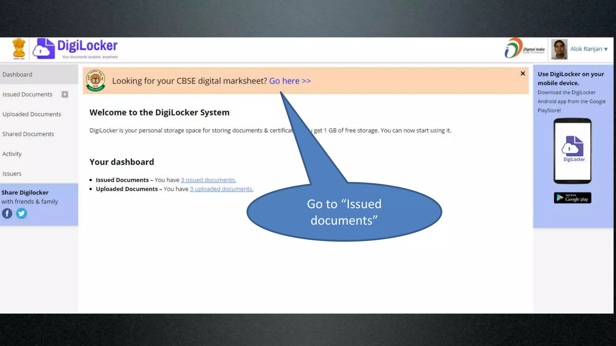 How CBSE Students can get their Digital Marksheets from DigiLocker | PPTX