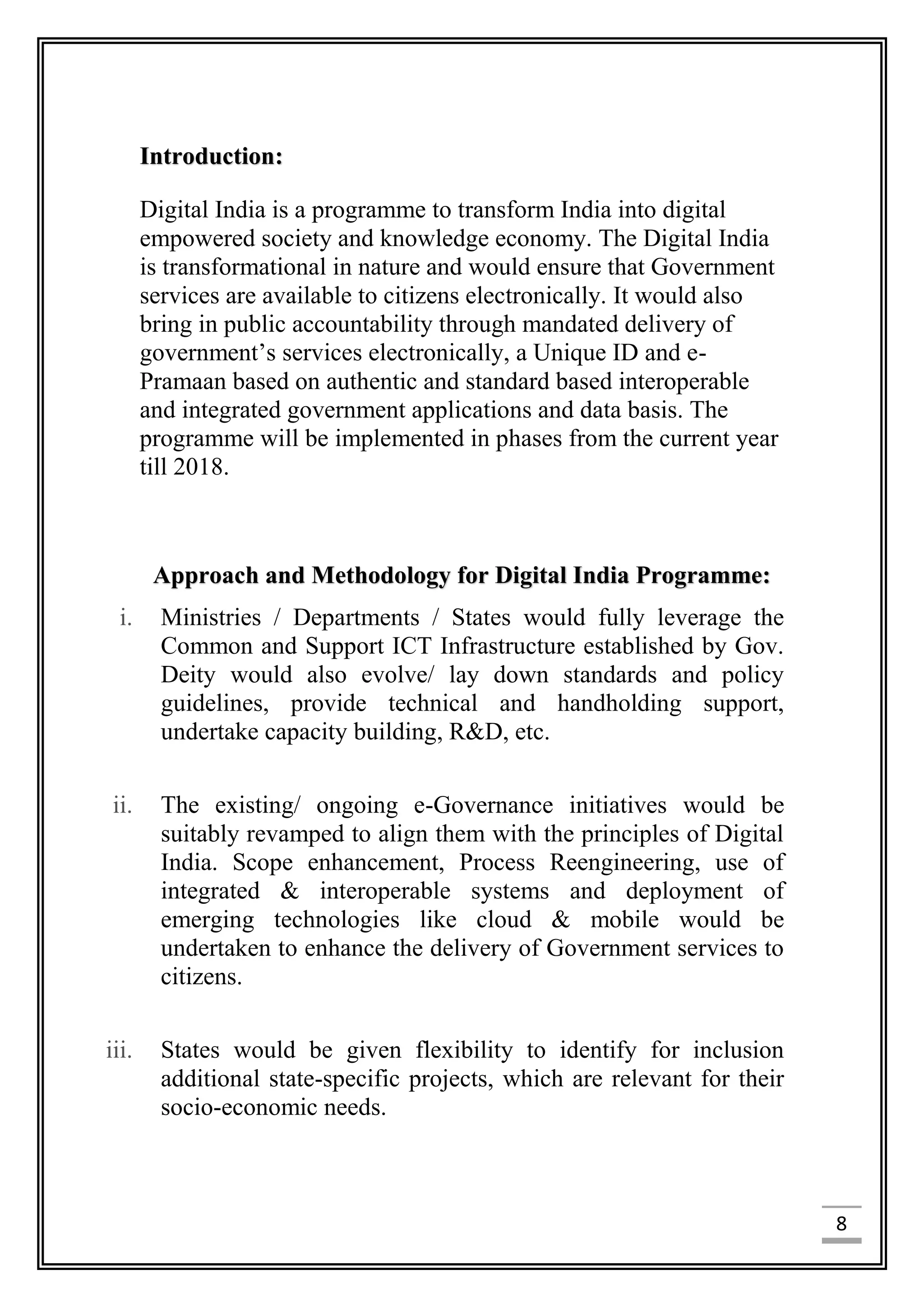 Cbse economics class 12 board project digital india | PDF