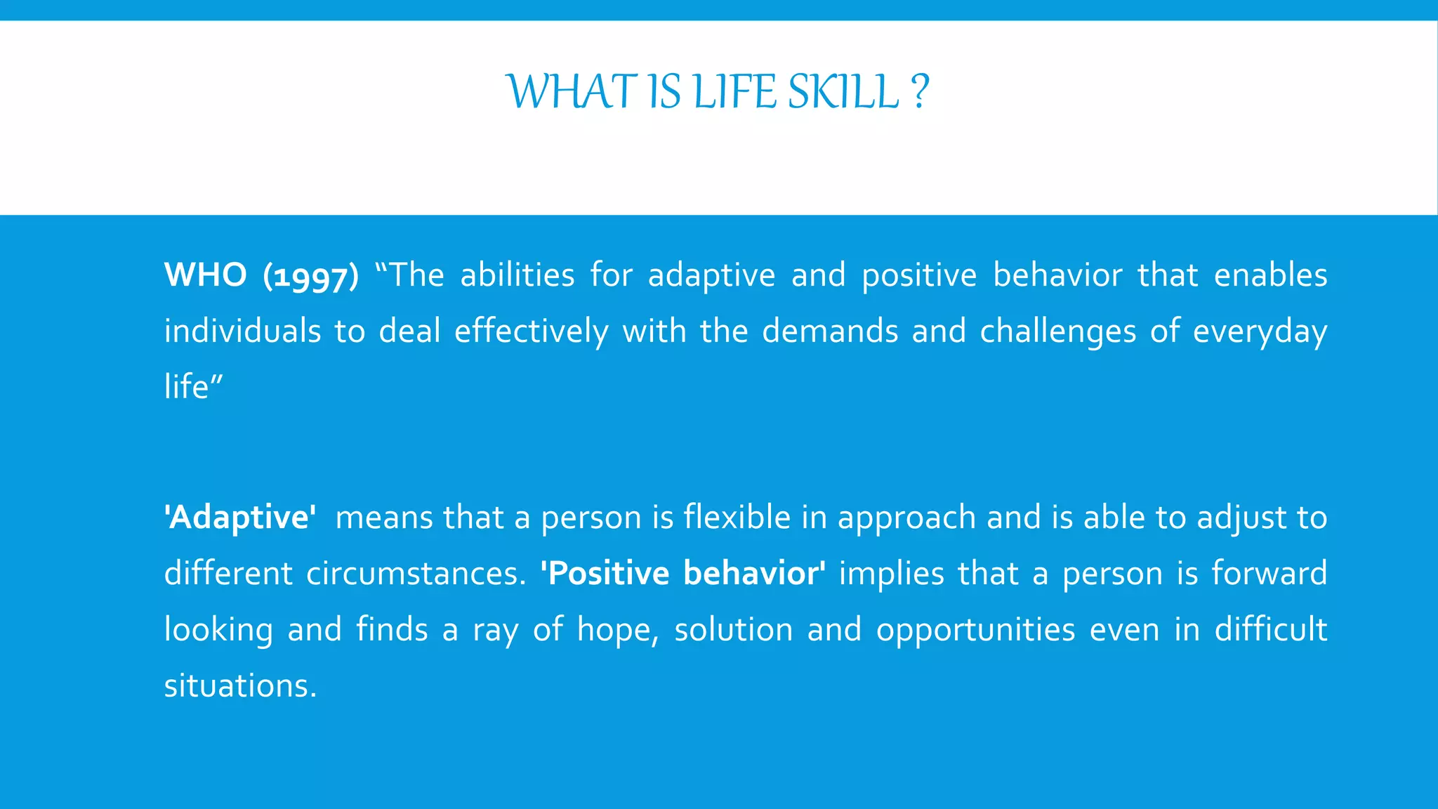 Cbse life skills training workshop | PPTX