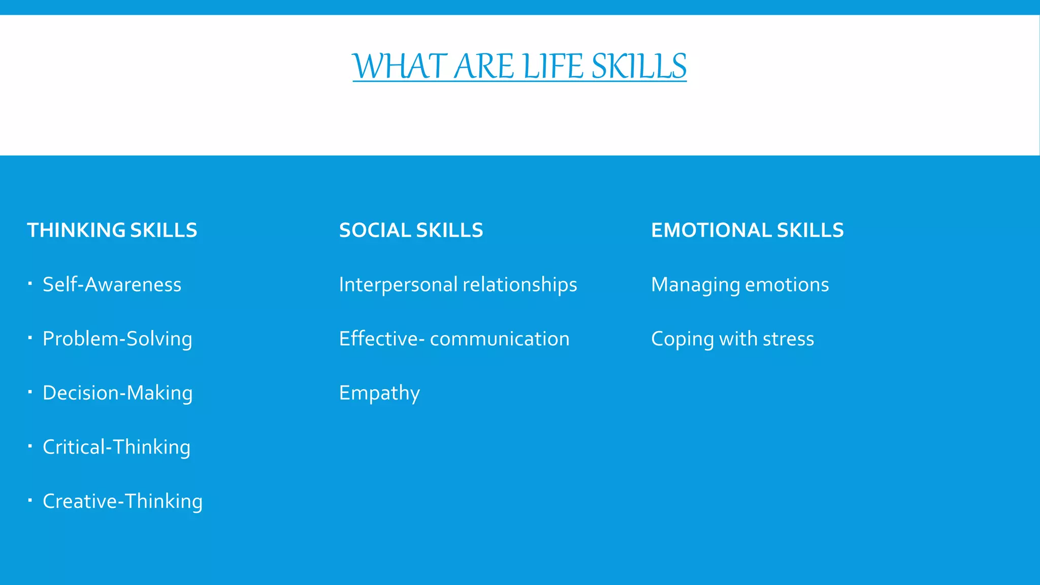 Cbse life skills training workshop | PPTX