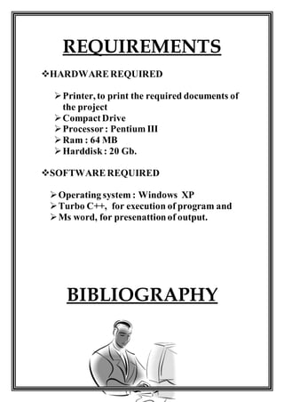 Cbse project computer science xii 2018 | PDF