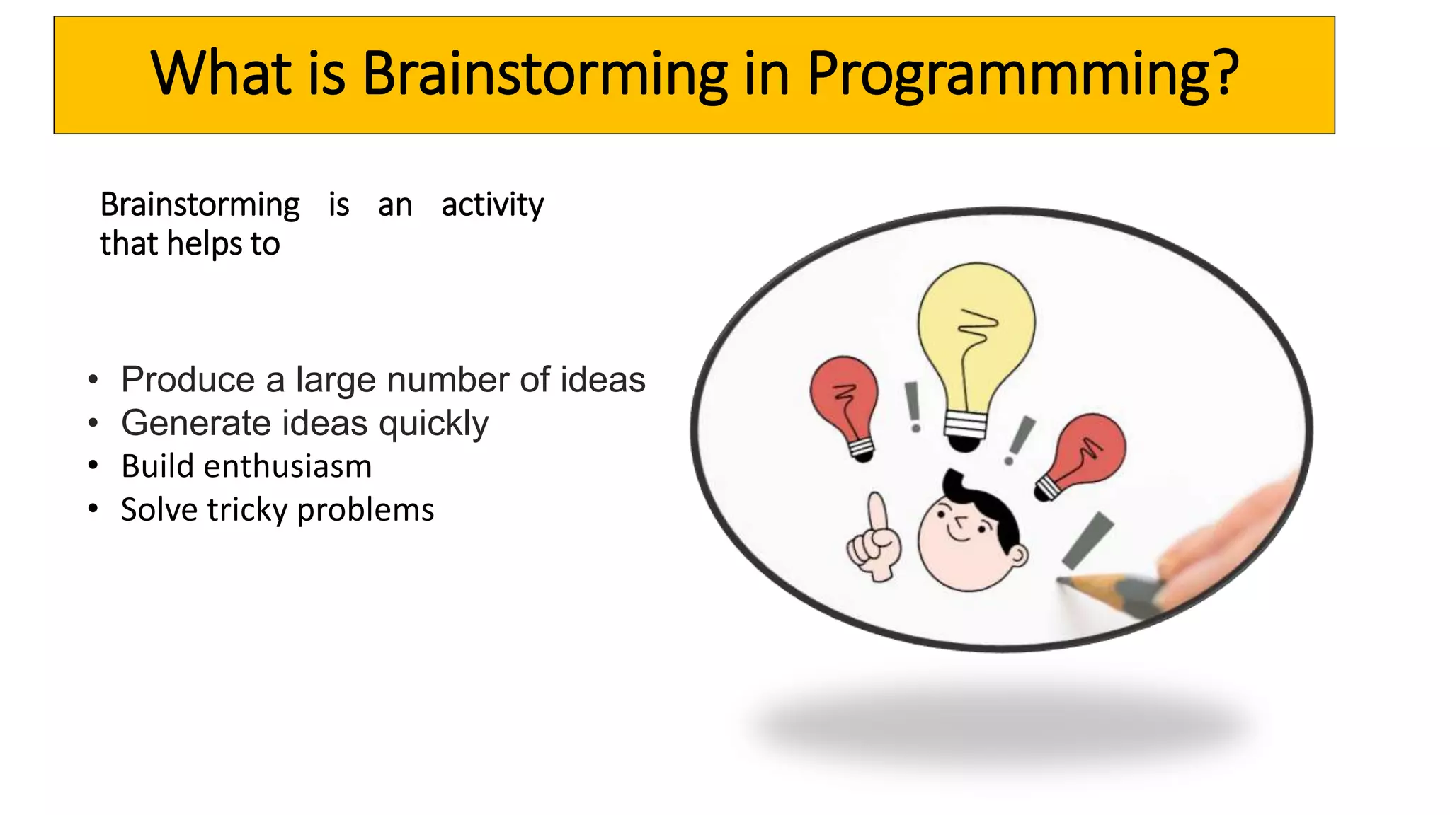 Brain Storming techniques in Python | PPTX