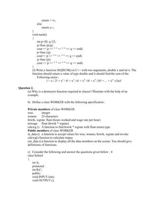 Cbse question paper class_xii_paper_2000 | PDF
