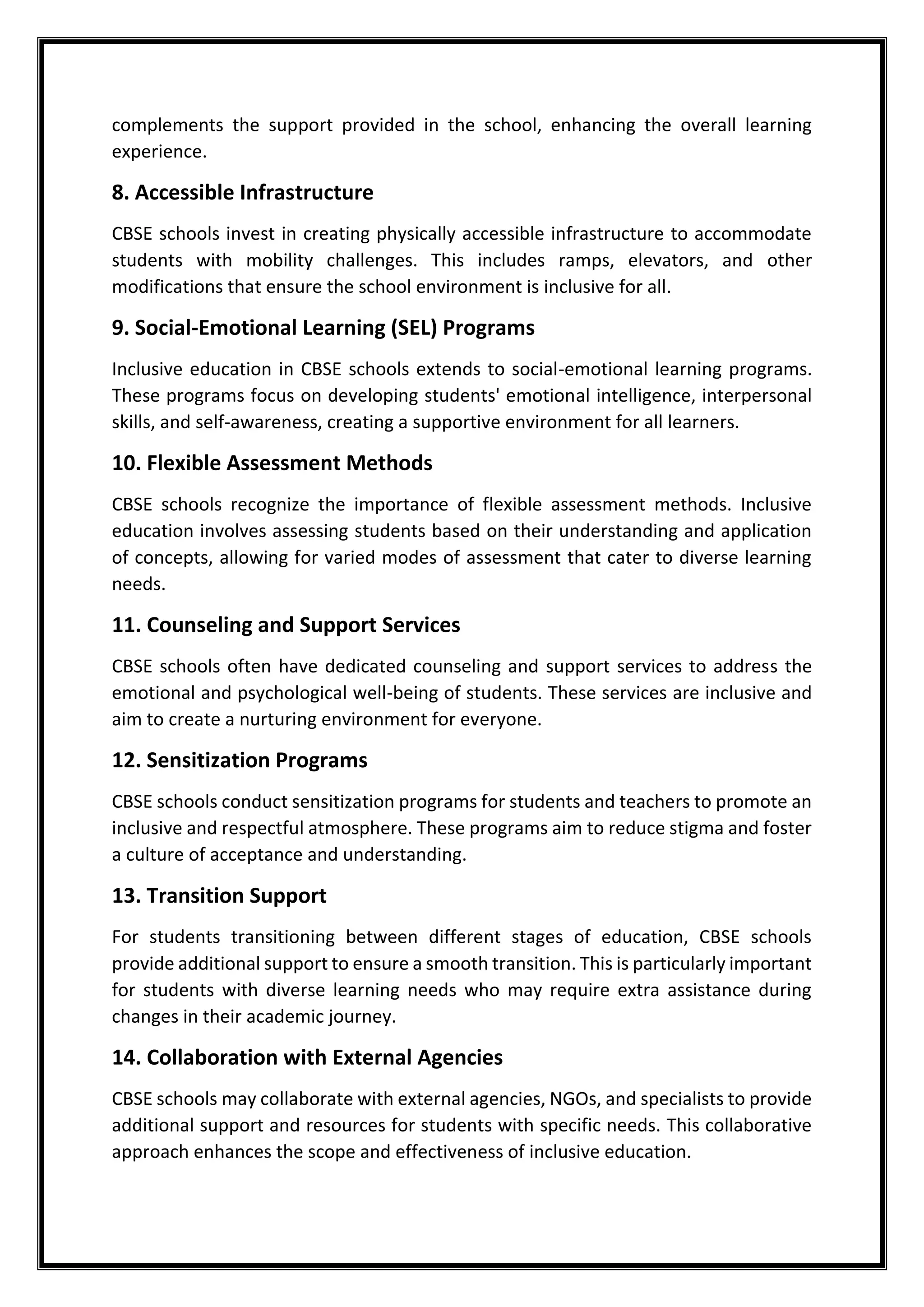 CBSE Schools and Inclusive Education Meeting Diverse Learning Needs | PDF