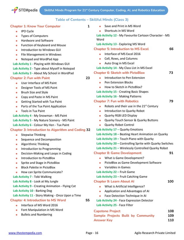 CBSE ICT, AI, Coding and Robotics Curriculum for Classes 1 to 10 As per ...