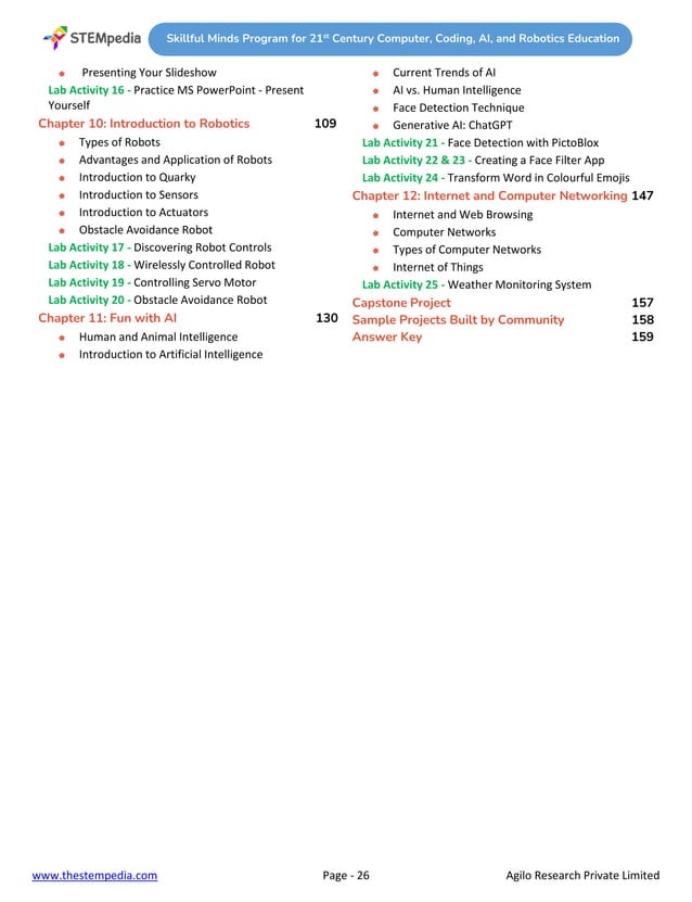 CBSE ICT, AI, Coding and Robotics Curriculum for Classes 1 to 10 As per ...