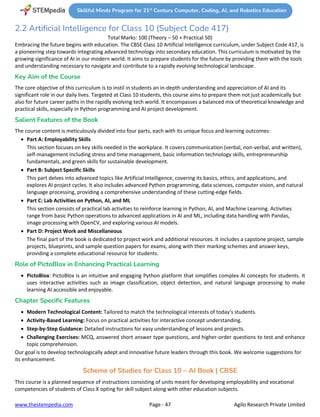 CBSE ICT, AI, Coding and Robotics Curriculum for Classes 1 to 10 As per ...