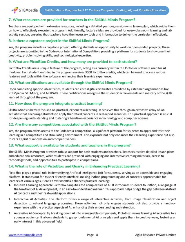 CBSE ICT, AI, Coding and Robotics Curriculum for Classes 1 to 10 As per ...