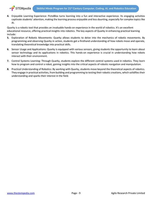 CBSE ICT, AI, Coding and Robotics Curriculum for Classes 1 to 10 As per ...