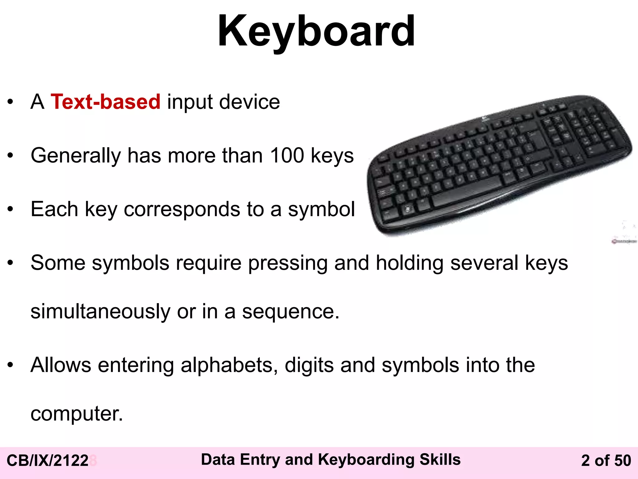 CBSE_Std_IX_DataEntry_and_Keyboarding_Skills.ppt