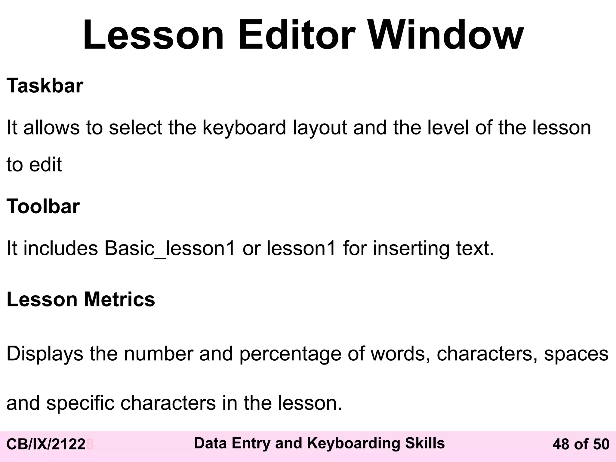 CBSE_Std_IX_DataEntry_and_Keyboarding_Skills.ppt