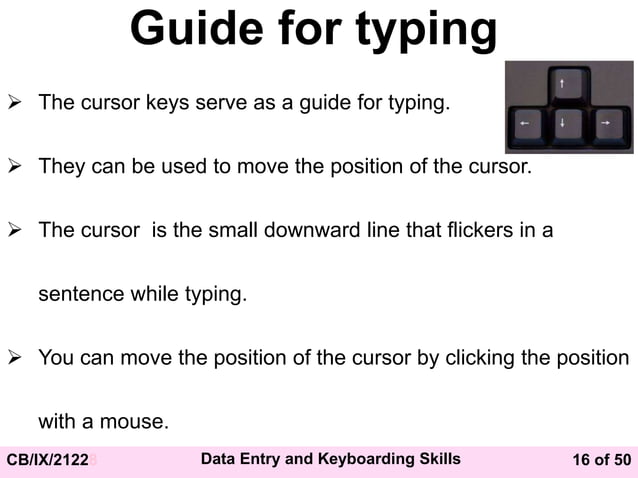 CBSE_Std_IX_DataEntry_and_Keyboarding_Skills.ppt | Computer Peripherals ...