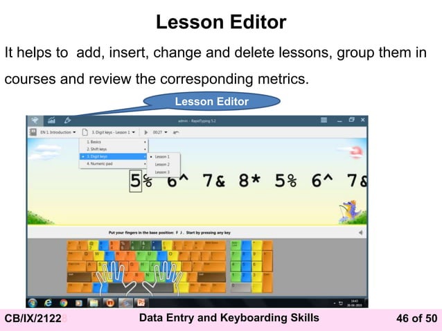 CBSE_Std_IX_DataEntry_and_Keyboarding_Skills.ppt | Computer Peripherals ...