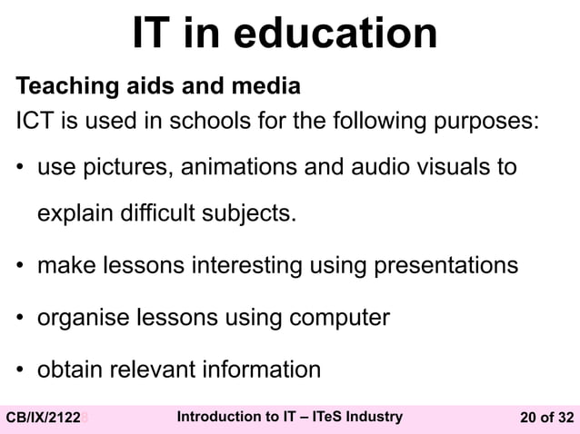 CBSE_Std_IX_Into_to_IT-ITeS.pptx | Information Services Industry ...