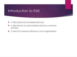 CBSE_Std_IX_Intro_to_IT_ITes PPT Computer science | PPTX