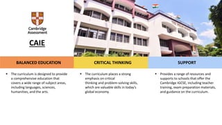 Helping Students Move from CBSE to Cambridge | CBSE to IGCSE | PPTX