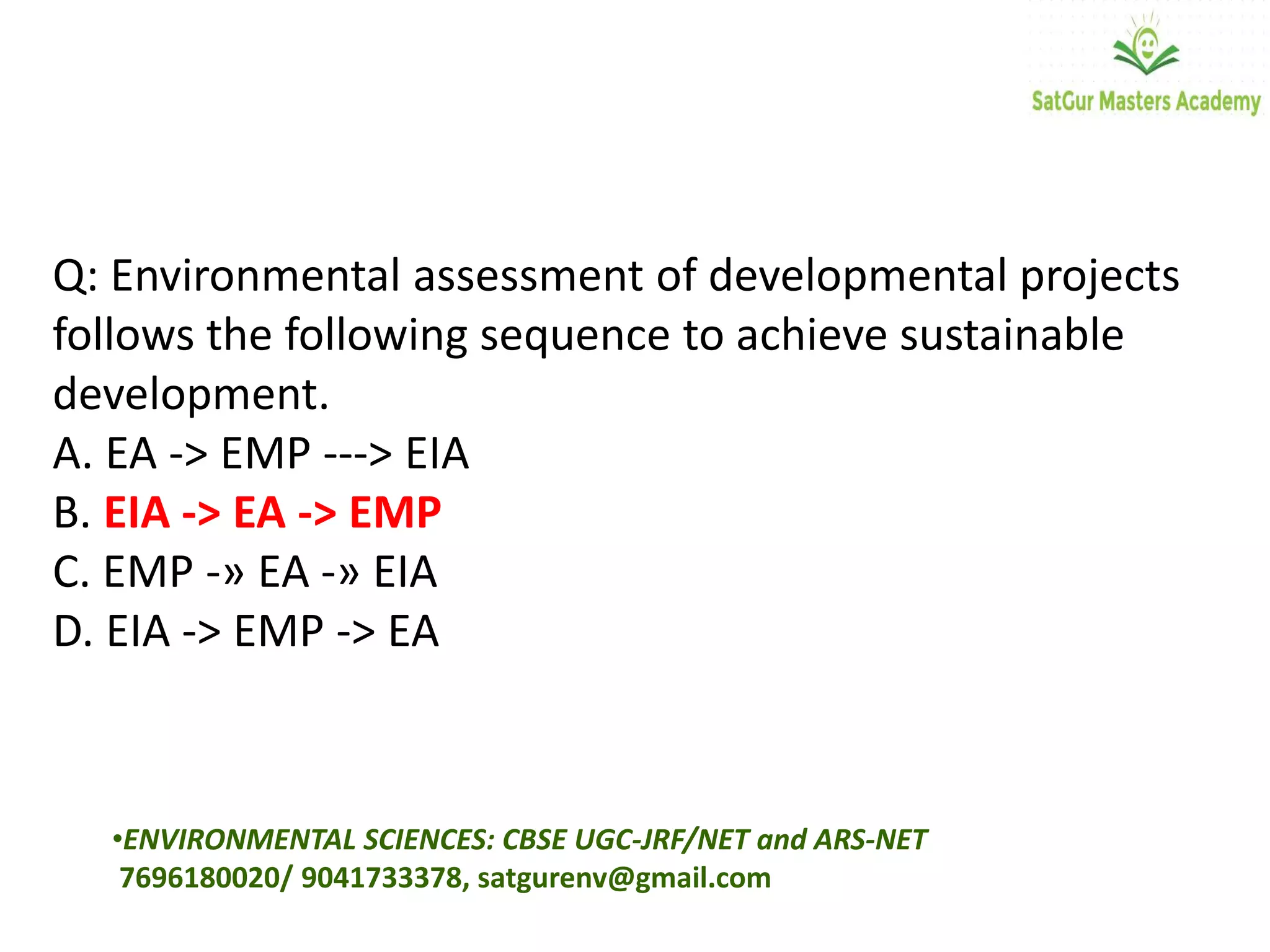 UGC NET- ENVIRONMENTAL SCIENCE | PPTX