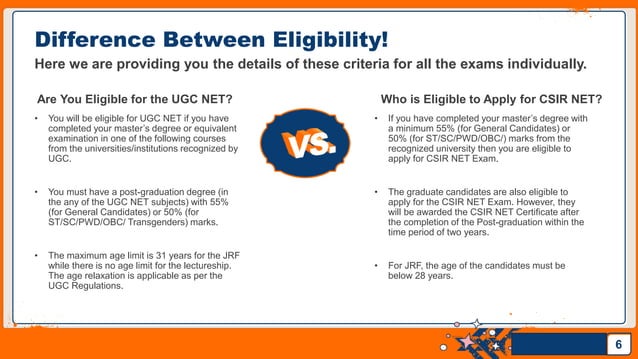 CBSE UGC Net vs CSIR UGC Net: What is the difference between them? | PPT