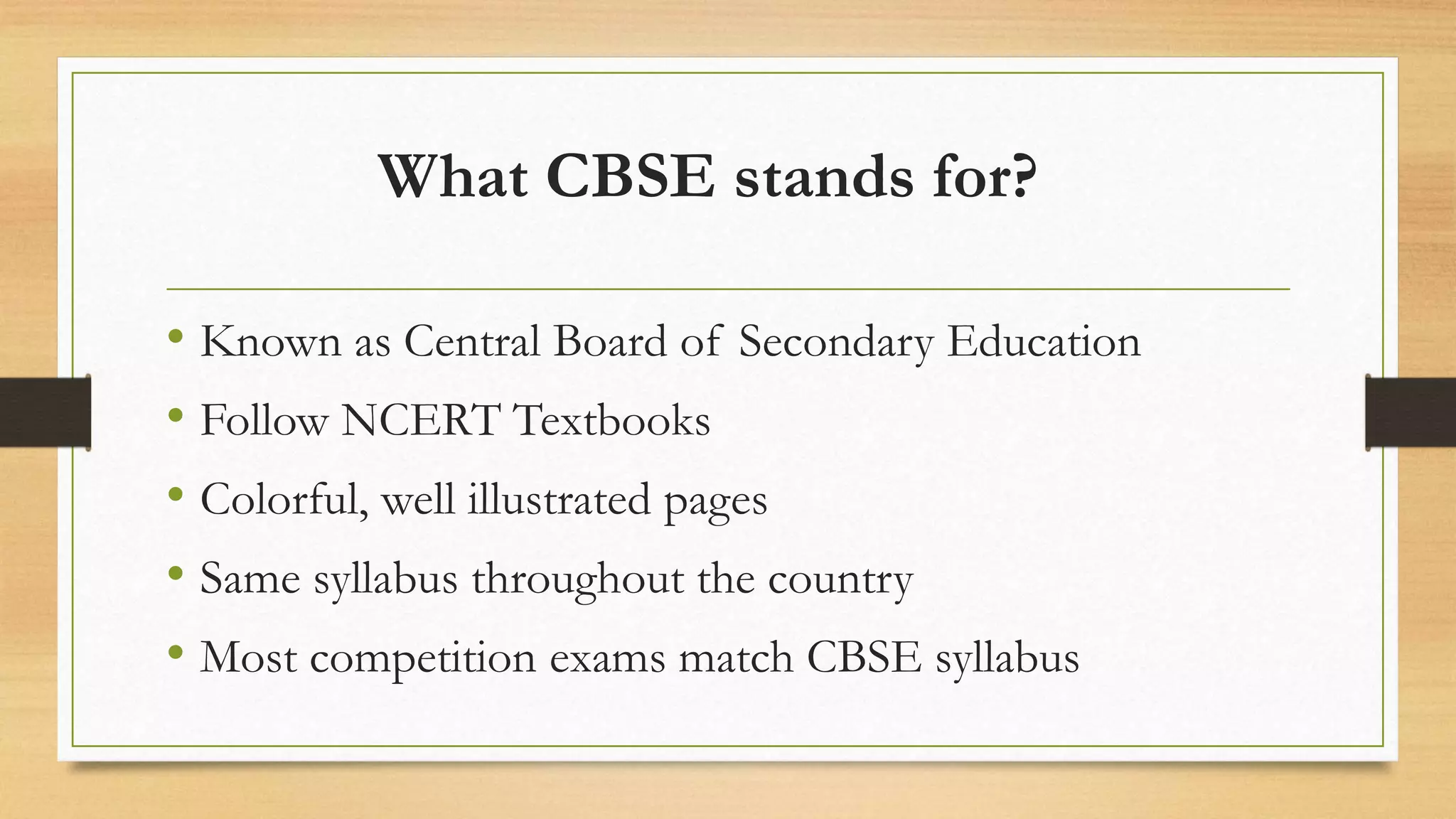 A comprehensive comparison of CBSE & ICSE Educational Boards | PPTX