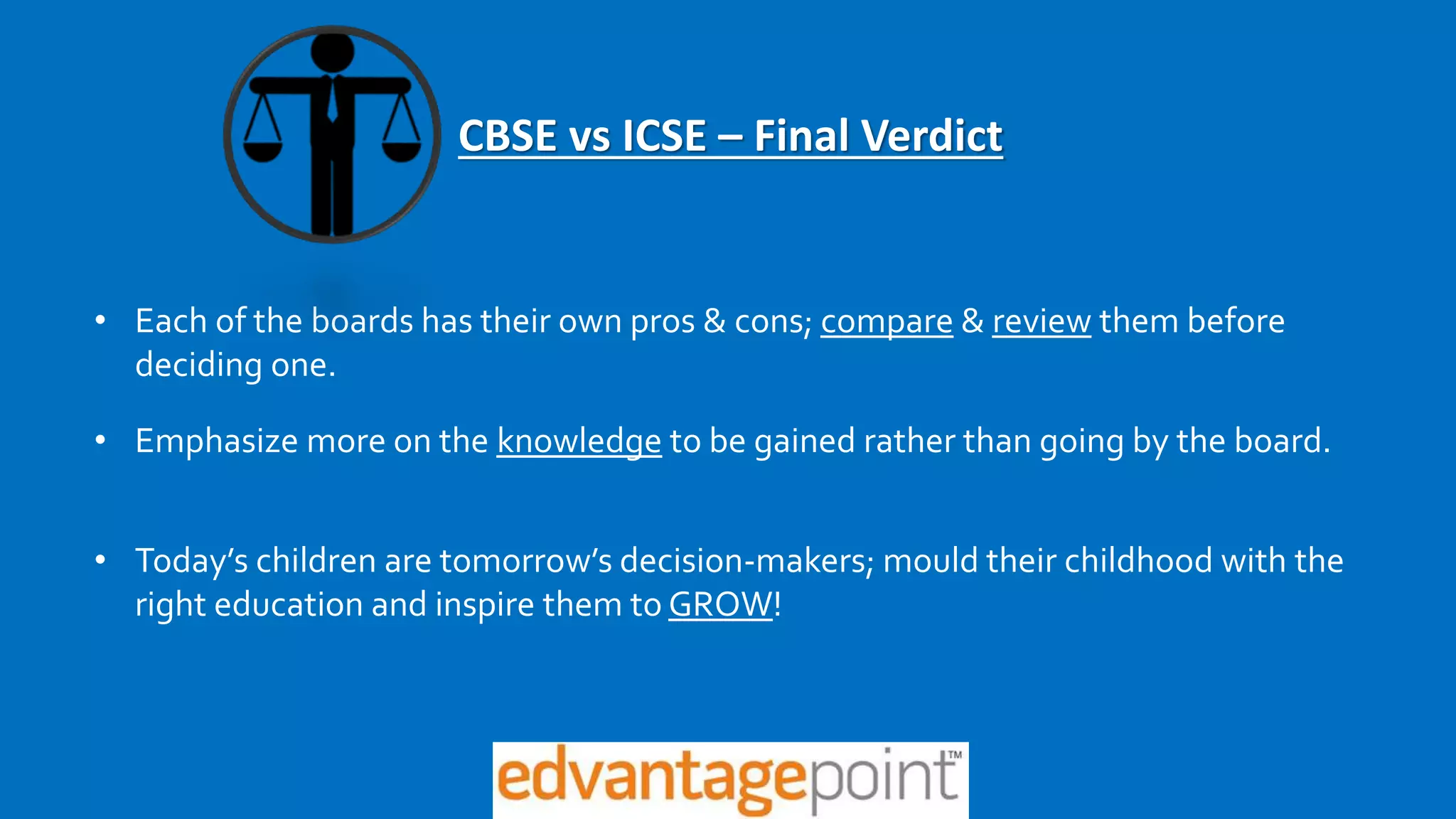 CBSE Vs ICSE Boards | PPTX