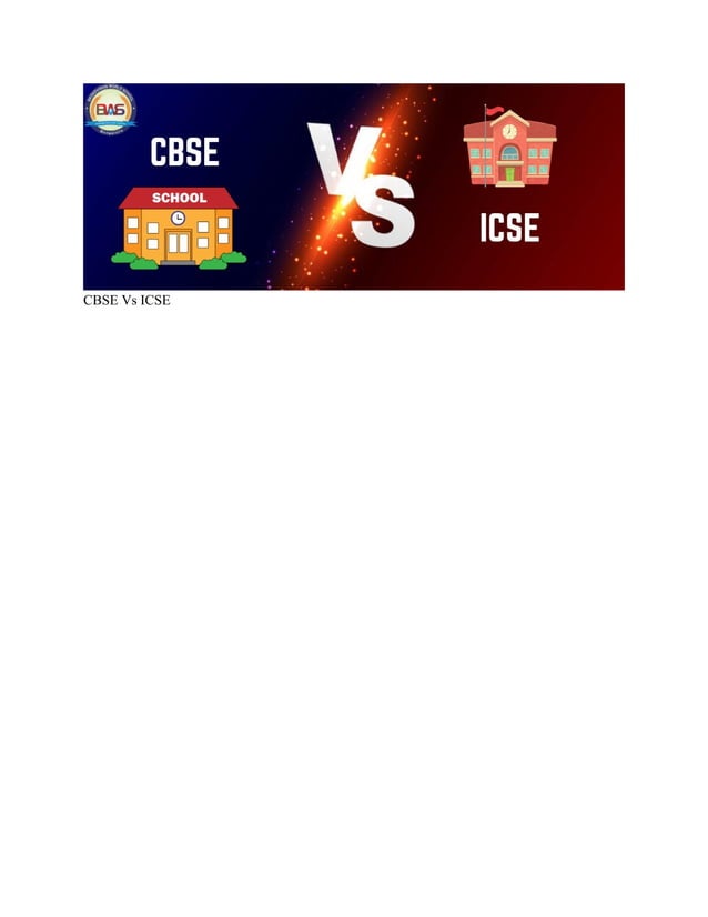 CBSE vs ICSE – Why CBSE Is Better Than ICSE | PDF