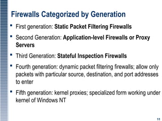 Firewalls, Types of Firewalls, Advantages | PPT