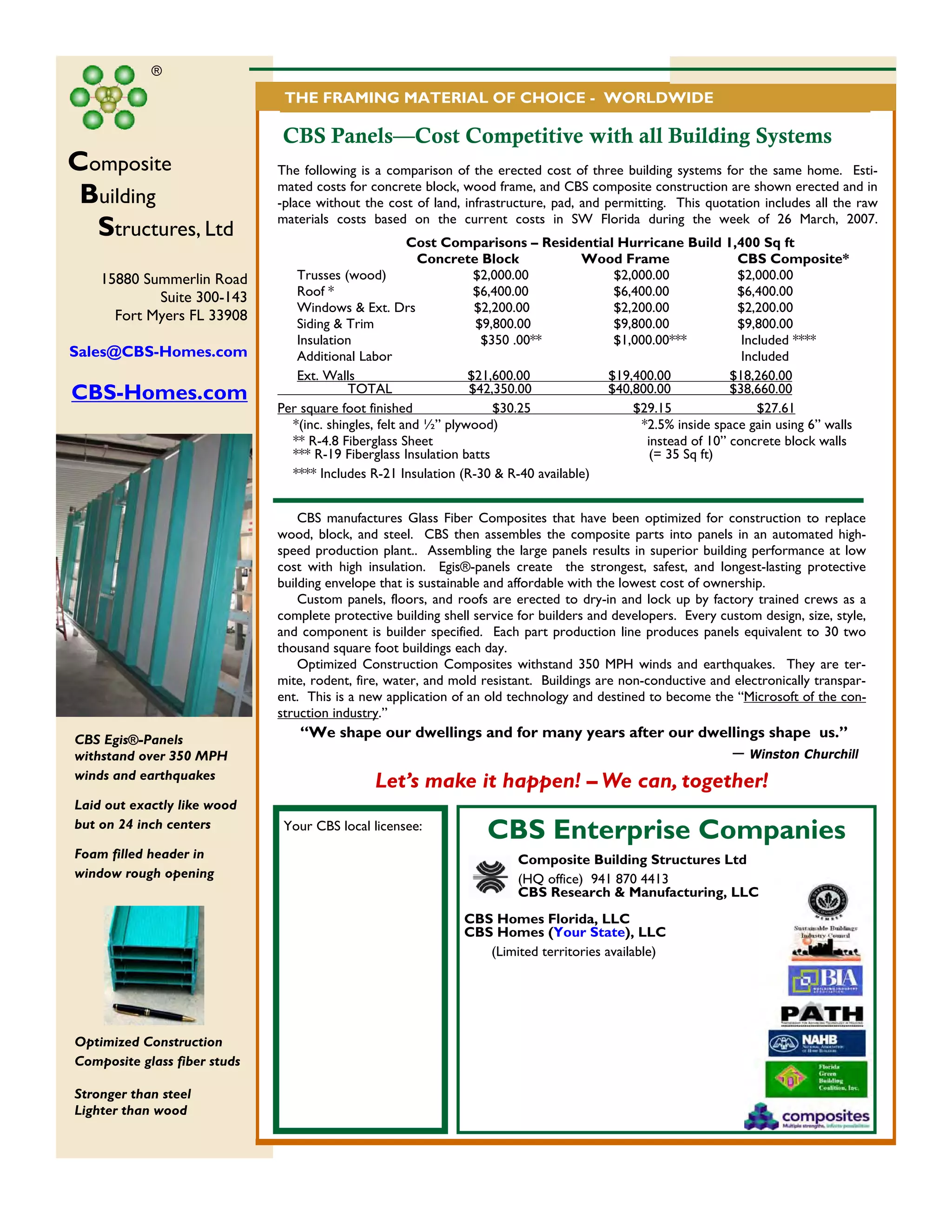 CBS, handout, green 4p | PDF