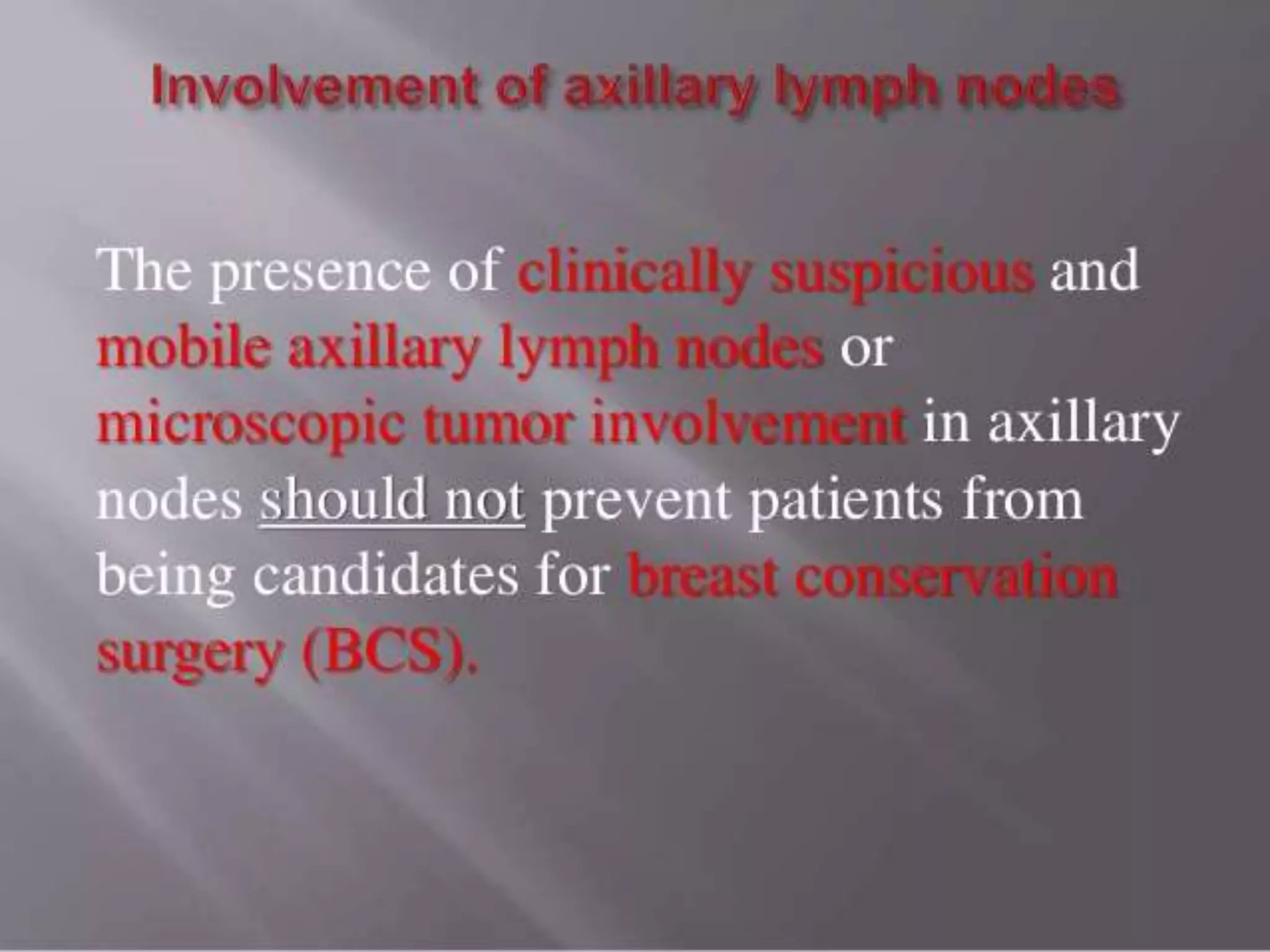 CONSERVATIVE BREAST SURGERY | PPTX
