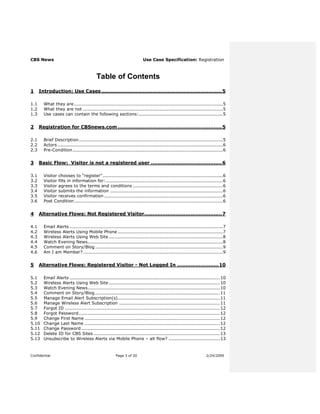 Use Case & Requirements | PDF | Email | Internet
