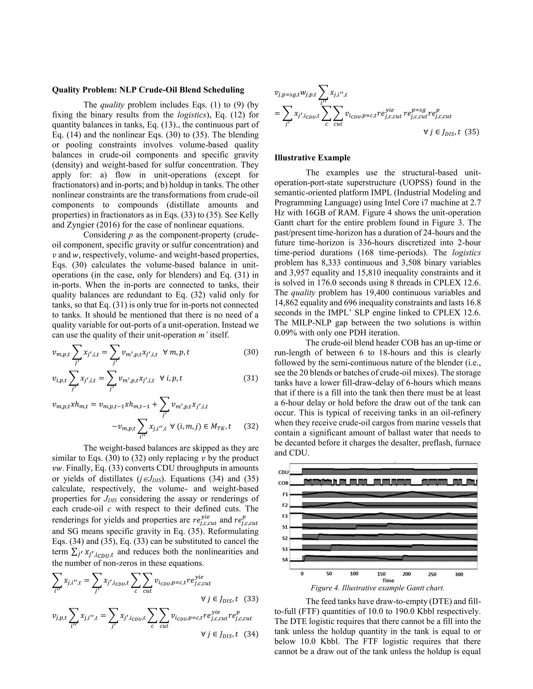 CRUDE-OIL BLEND SCHEDULING OPTIMIZATION OF AN INDUSTRIAL-SIZED REFINERY ...