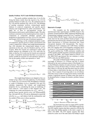 CRUDE-OIL BLEND SCHEDULING OPTIMIZATION OF AN INDUSTRIAL-SIZED REFINERY: A DISCRETE-TIME ...