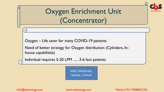 Oxygen Concentrators by CbS Technologies | PDF