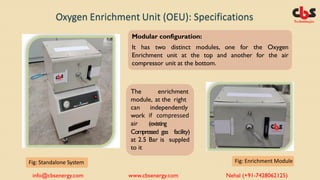 Oxygen Concentrators by CbS Technologies | PDF