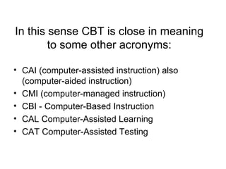 Cbt | PPT | Physical Therapy | Wellness