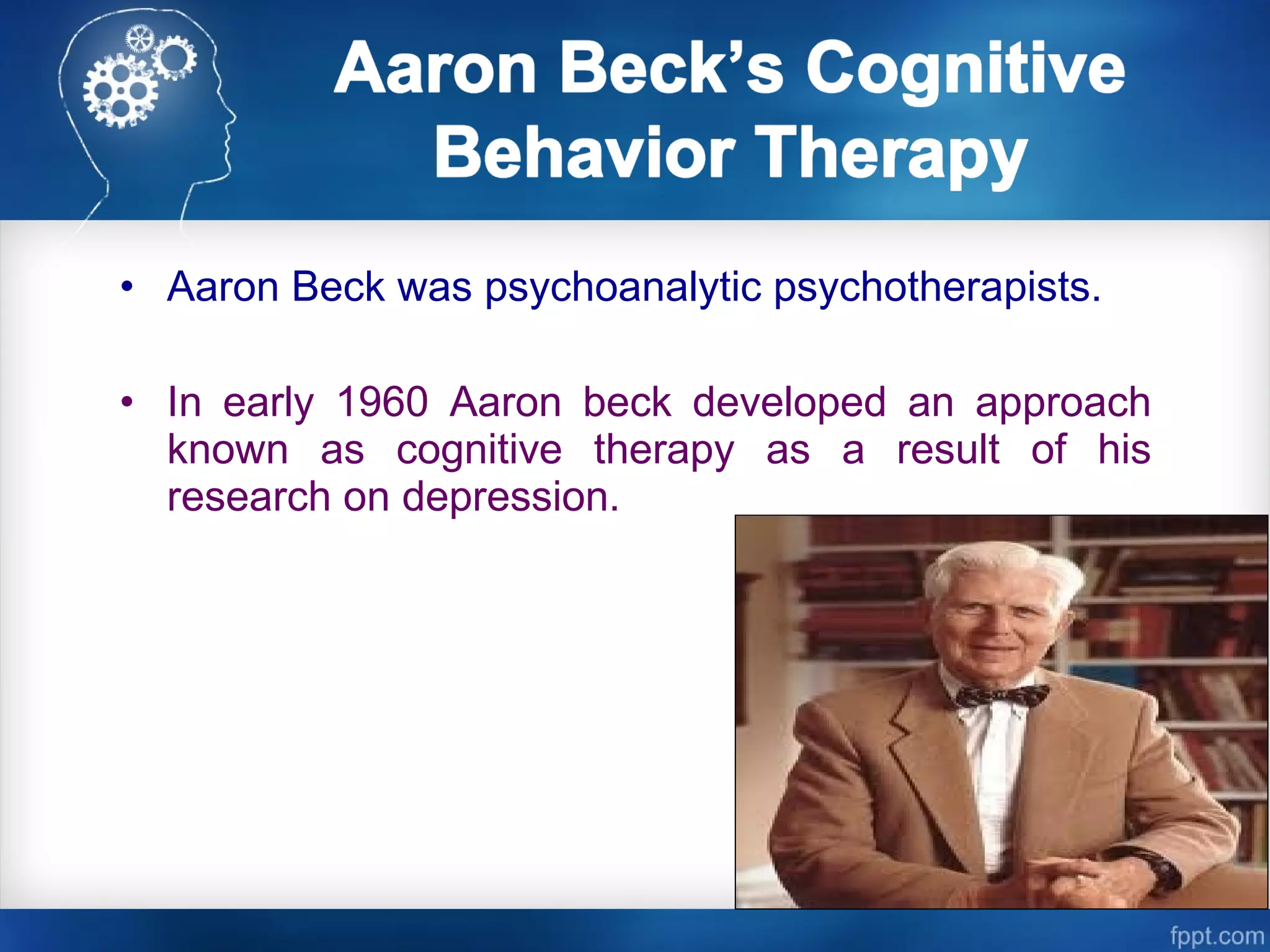 Cognitive Behavioral Therapy (CBT) | PPT