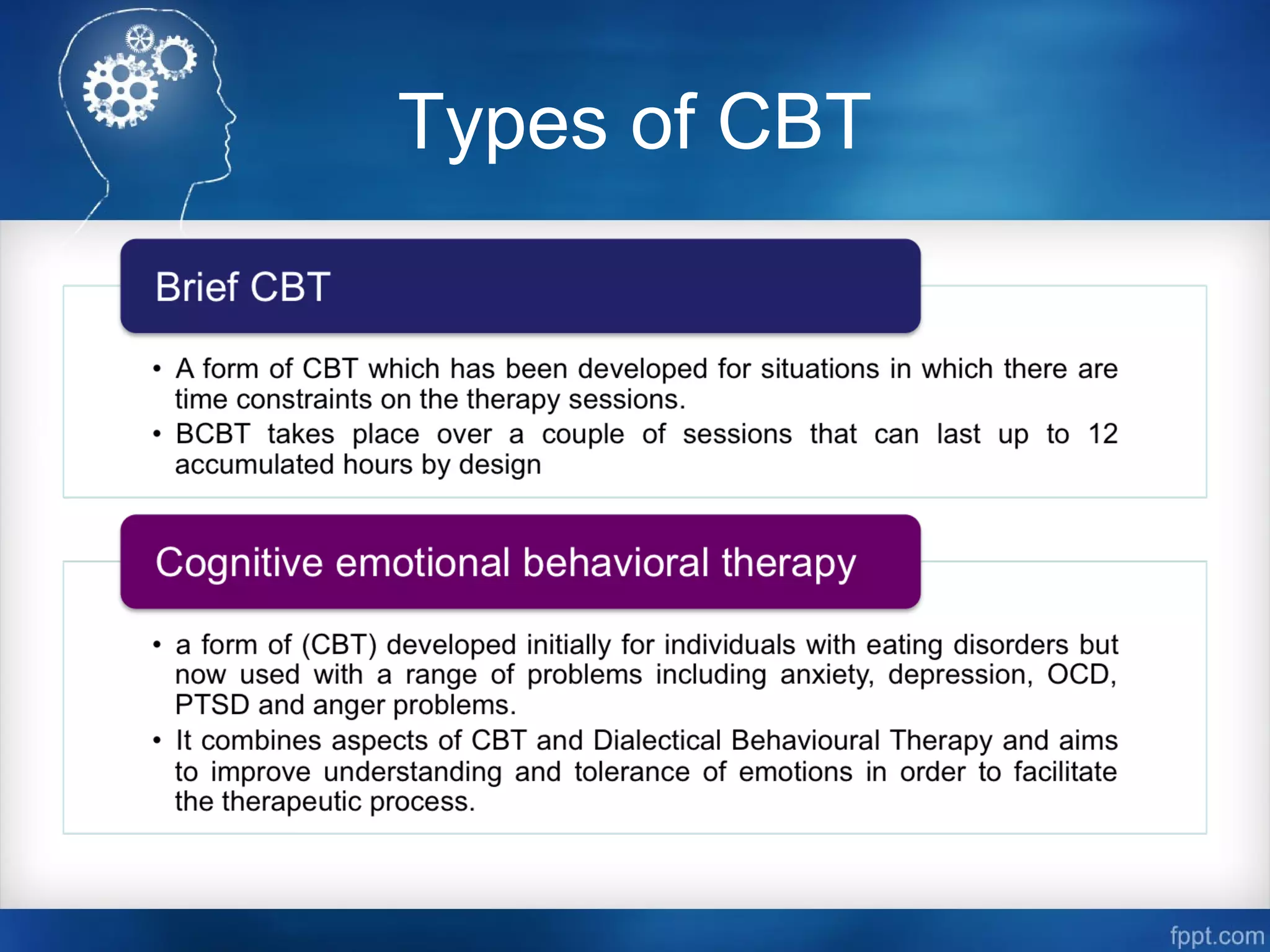 Cognitive Behavioral Therapy (CBT) | PPT