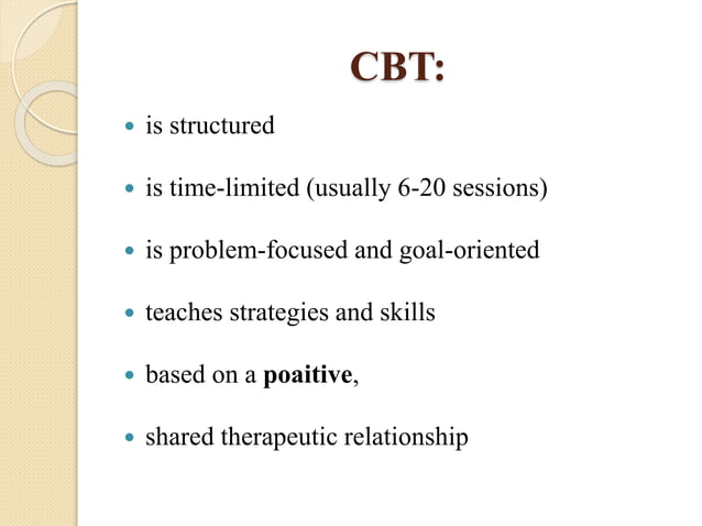 CBT | PPTX | Physical Therapy | Wellness
