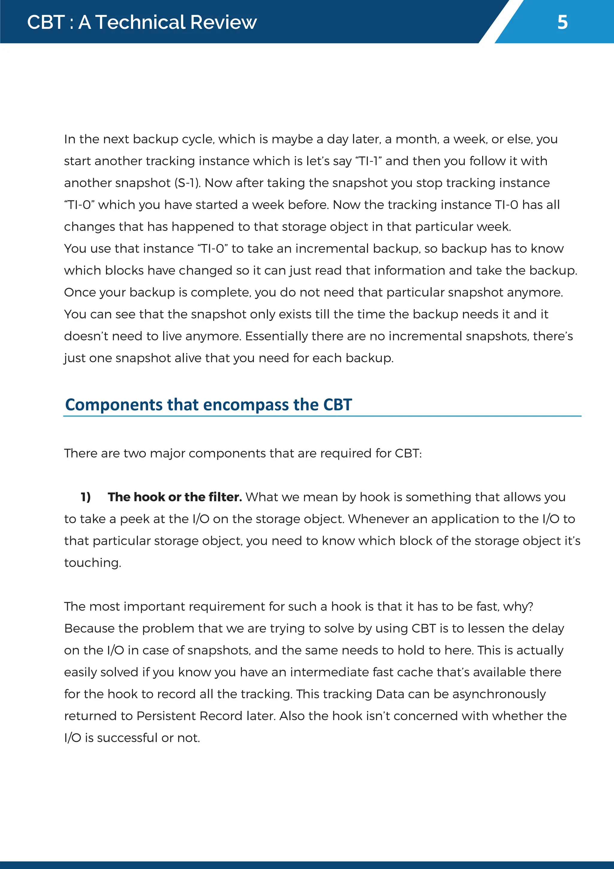 Unlocking Efficiency: Exploring Change Block Tracking in Data Management | PDF