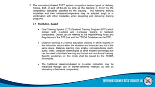Competency Based Training Explained for TIP | PPT