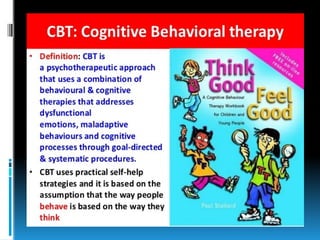 CBT.pptx Cognitive Behavior therapy Mental Health Nursing Unit V | PPTX