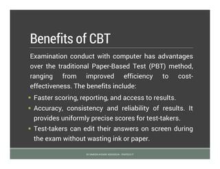 Computer Based Test (CBT) by Simeon Ayoade Adedokun | PDF