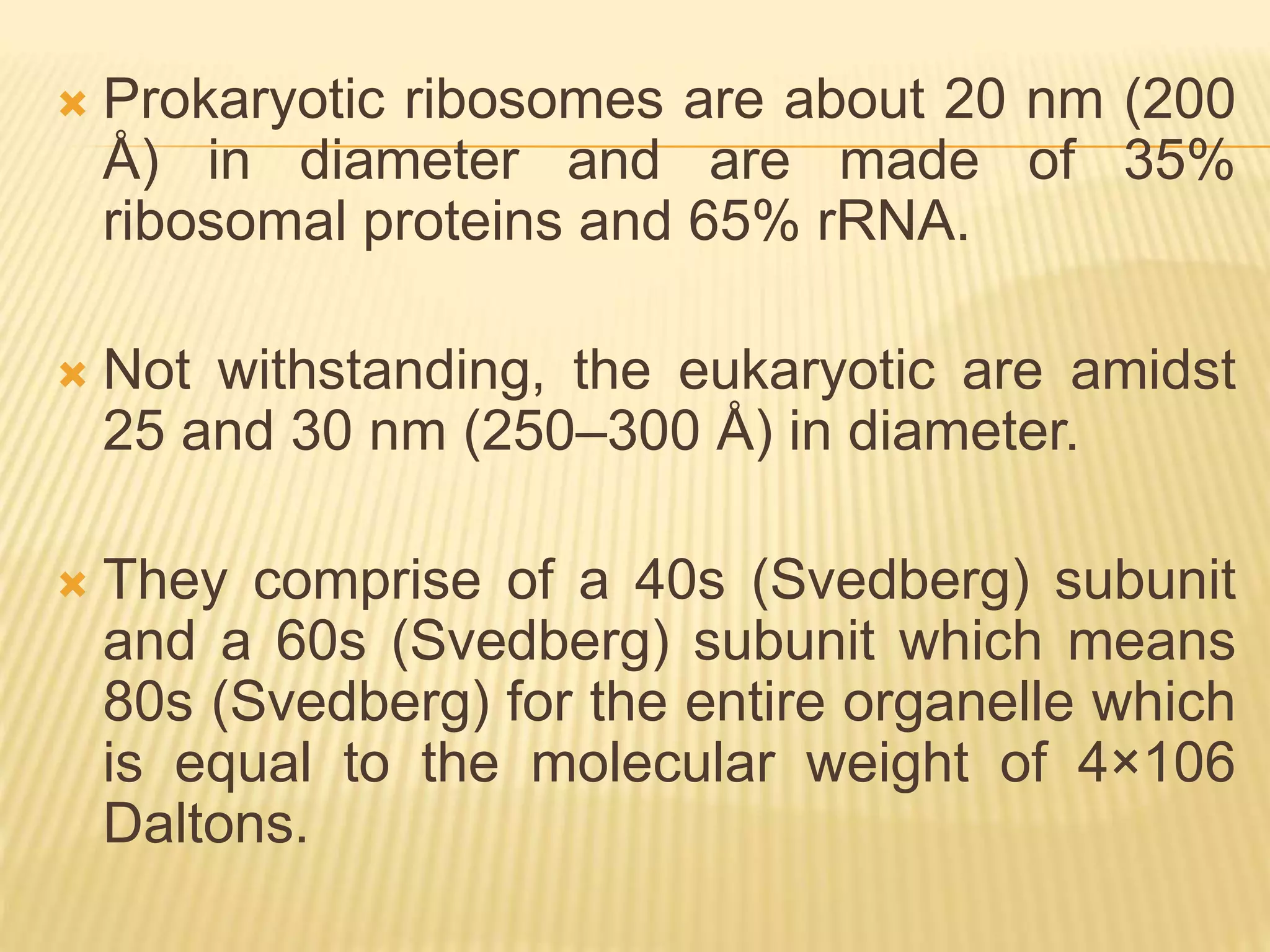 Ribosome - The Organelle acting as the Protein Synthesis site .. | PPTX